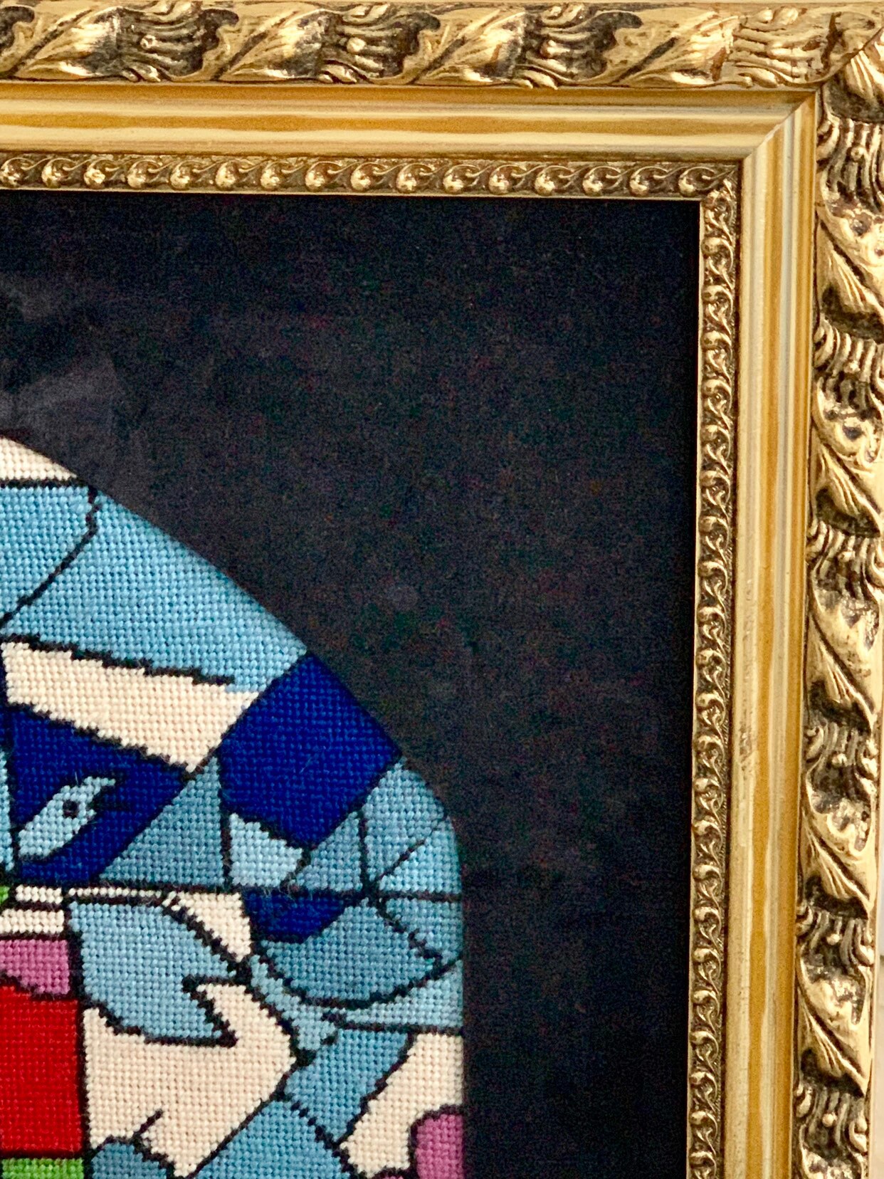 Vintage Needlepoint of One of Marc Chagall's Stained Glass Window ...