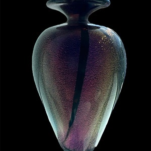 Sherborne Slack Dichroic Art Glass Bud Vase Iridescent Edition Purple ...