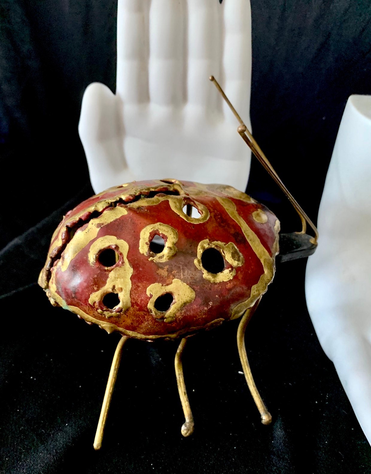 Lady Bug Metal Art Sculpture Brass Copper Critter Studio Piece. Ladybug ...
