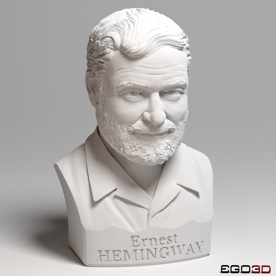 Ernest Hemingway 35 Cm Bust Busts With Personality - Etsy