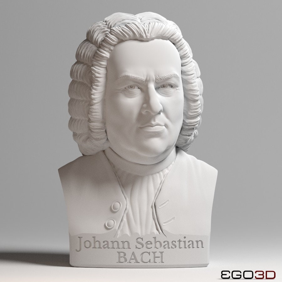 Johann Sebastian Bach Bust 35 Cm Bust Busts With Personality - Etsy