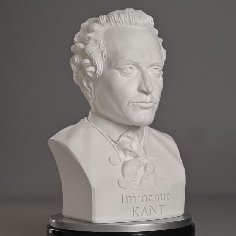 Immanuel Kant 35 Cm Bust - Busts With Personality - Etsy