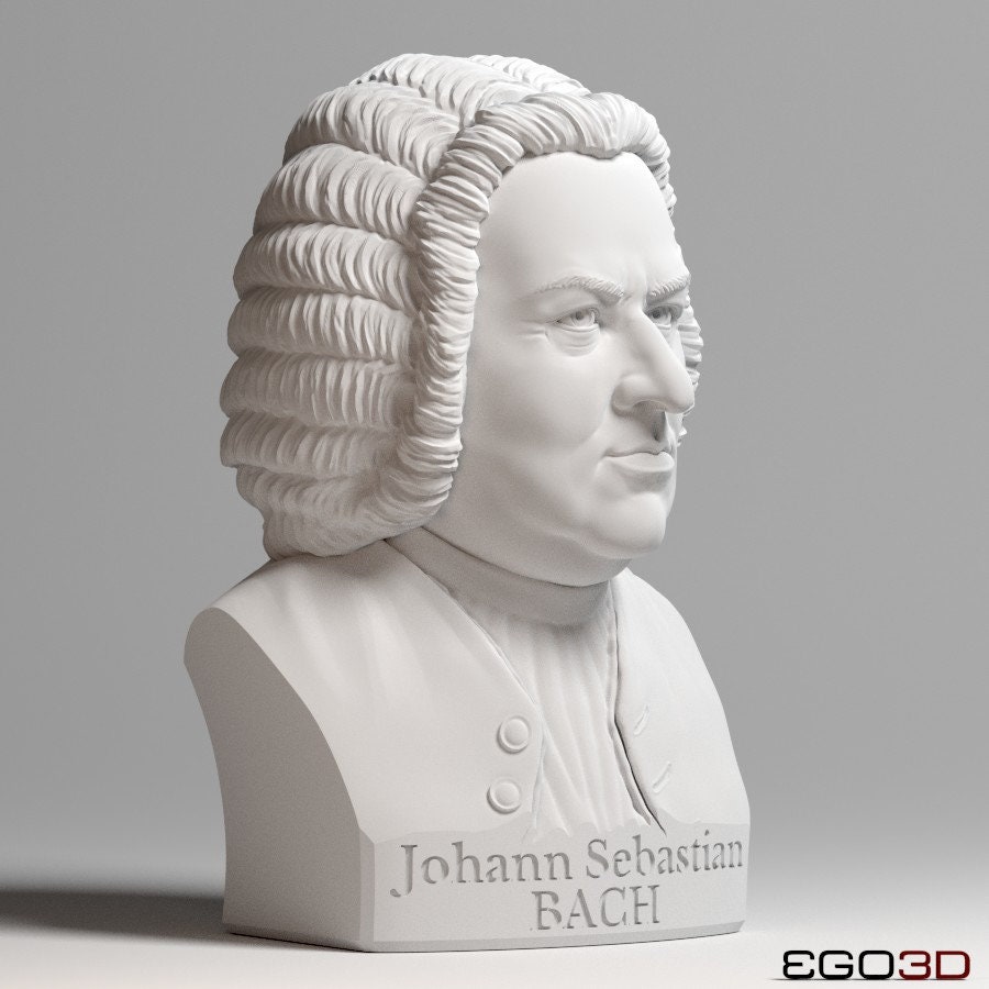 Johann Sebastian Bach Bust 35 Cm Bust Busts With Personality - Etsy