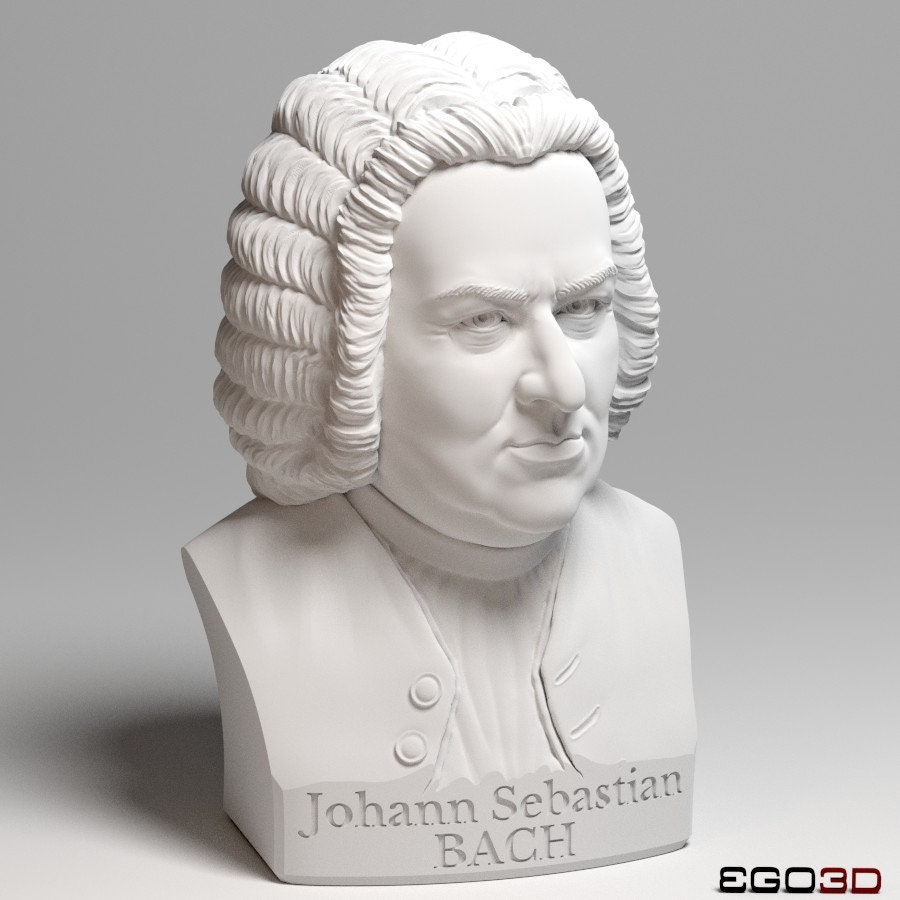 Johann Sebastian Bach Bust 35 Cm Bust Busts With Personality - Etsy
