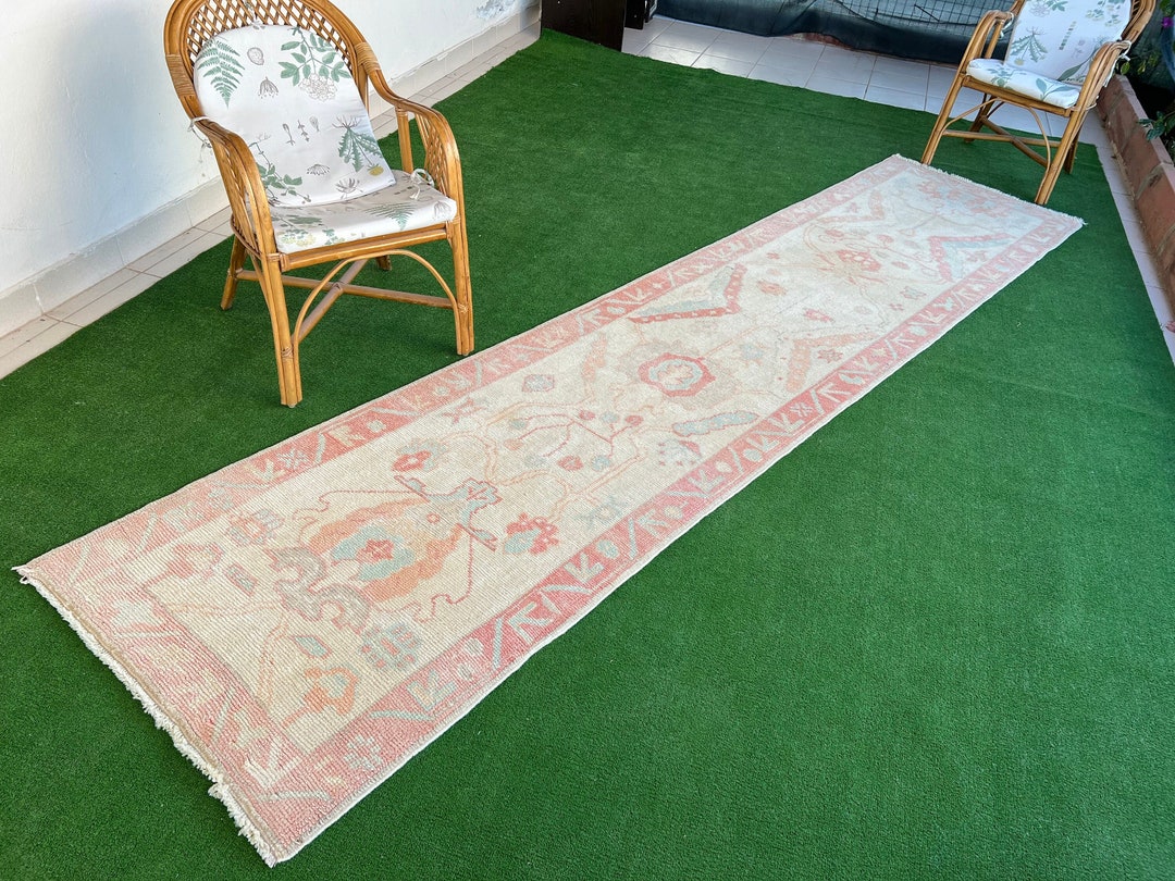 Pastel Grey Red Rug Runner for Hallway, Entry kitchen Hotel Lobby ...