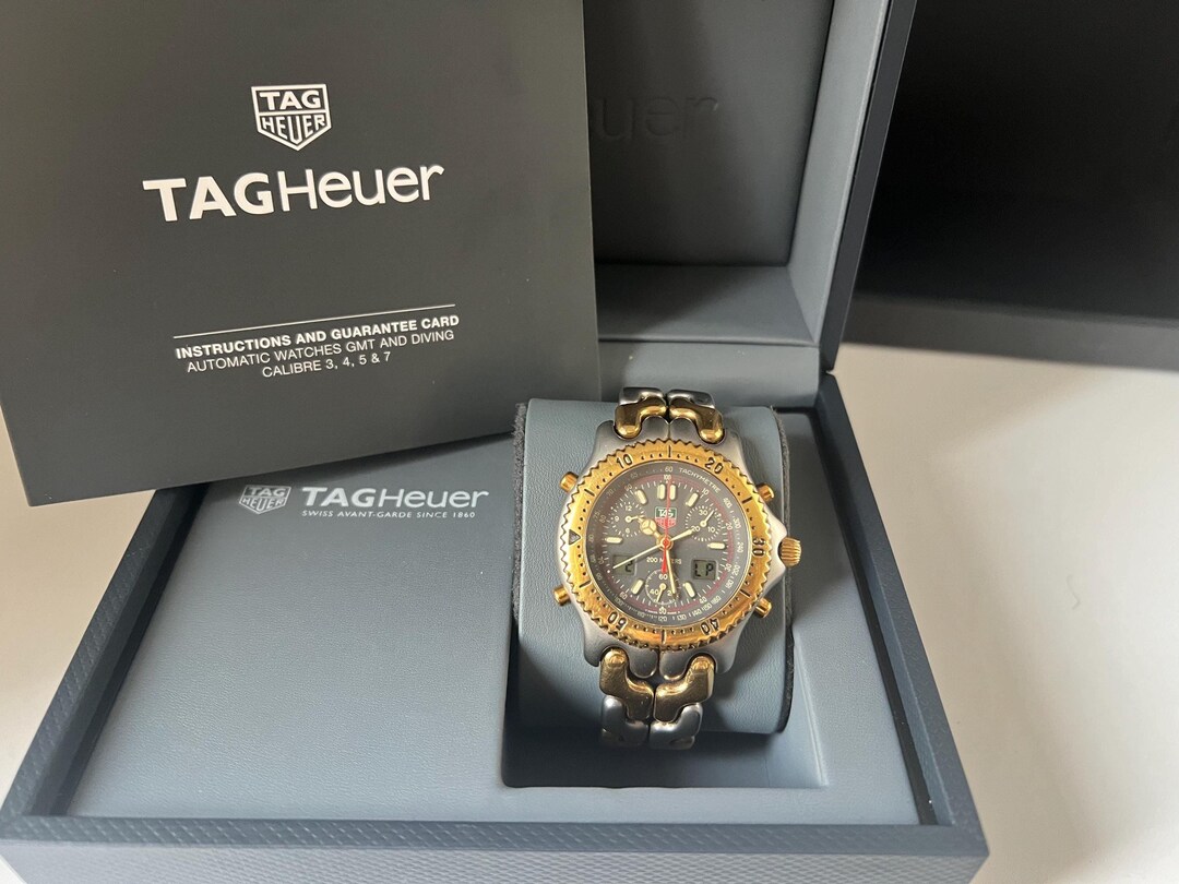 Tag Heuer Senna Watch 43mm Men’s Black Dial Swiss Made Ref:s25.206m - Etsy