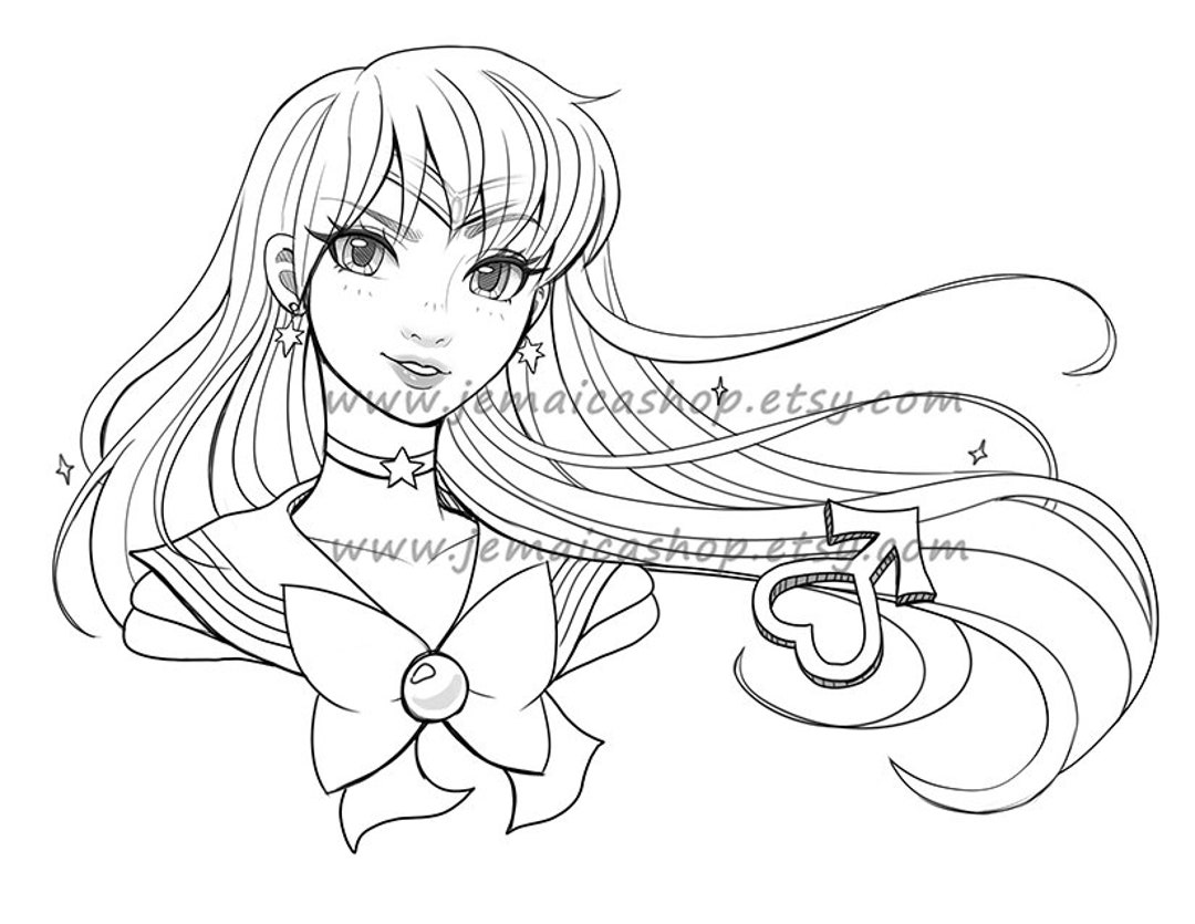 Sailor Moon Coloring Pages Mars