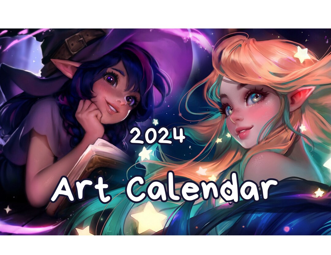 Fantasy Art 2024 Calendar anime mermaid fairy fantasy manga - Etsy.de