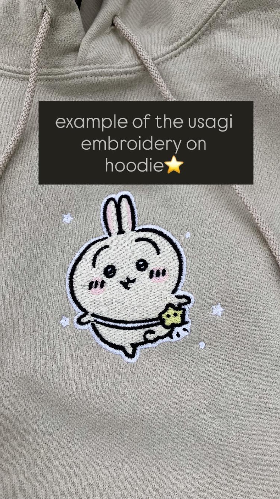 Embroidered Usagi Shirt - Chiikawa - Etsy