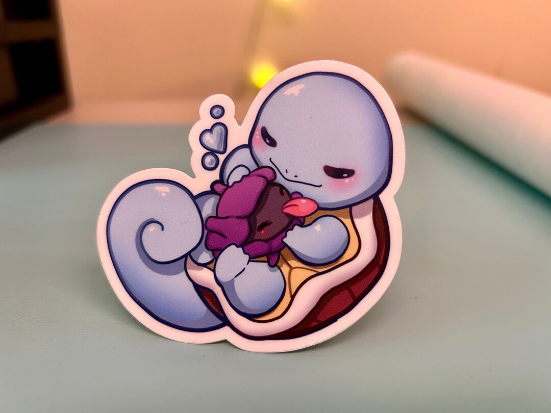 Squirtle Shellder Pokemon Vinyl Sticker Cute Kawaii Nature - Etsy
