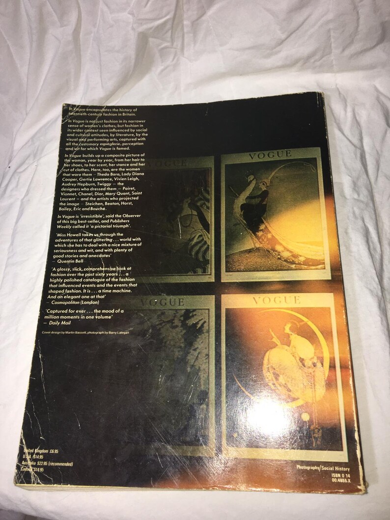 Vintage Vogue History Table Book - Etsy