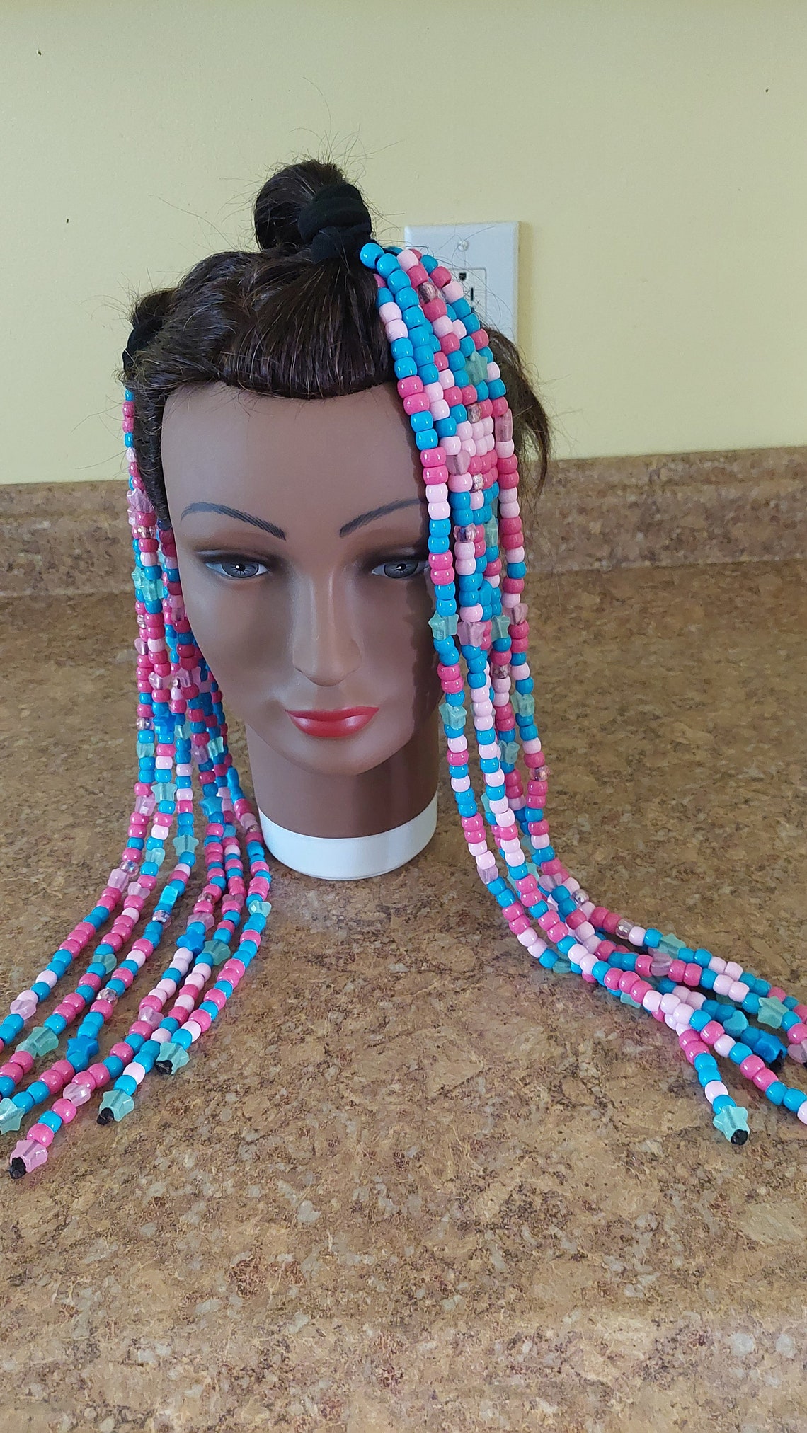 Beaded Ponytails Inspired by Kandi - Etsy