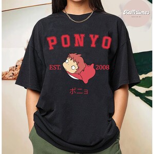 Ponyo Est 2008 Shirt, Goldfish Ponyo, Ghibli Shirt, Hayao Miyazaki ...