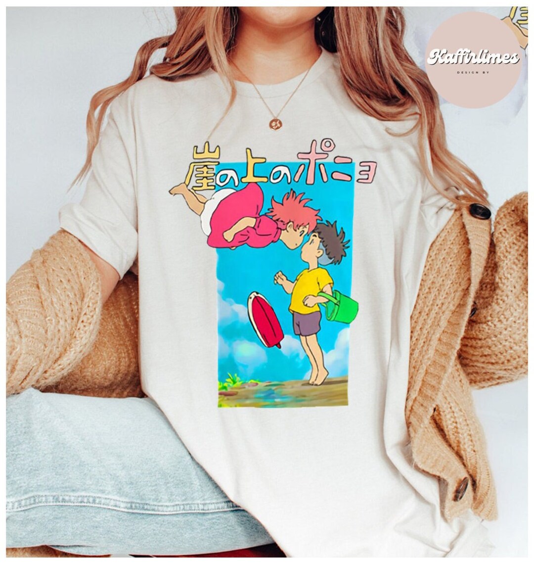 Ponyo and Sosuke Shirt, Goldfish Ponyo, Ghibli Shirt, Hayao Miyazaki ...