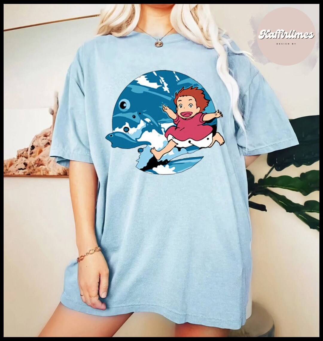 Goldfish Ponyo, Ponyo and Sosuke Shirt, Ghibli Shirt, Hayao Miyazaki ...