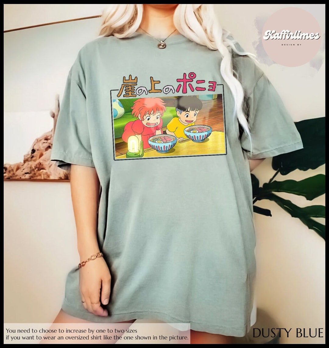 Goldfish Ponyo Sosuke Ramen Shirt, Ponyo and Sosuke Shirt, Ghibli Shirt ...