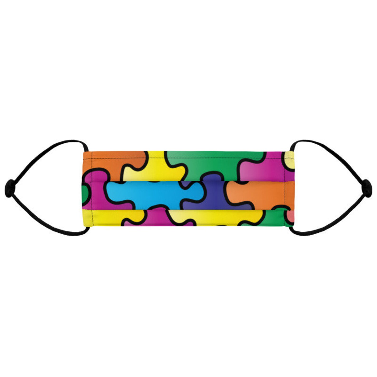 Jigsaw Premium Face Mask Puzzles Face Mask Jigsaw Fun | Etsy