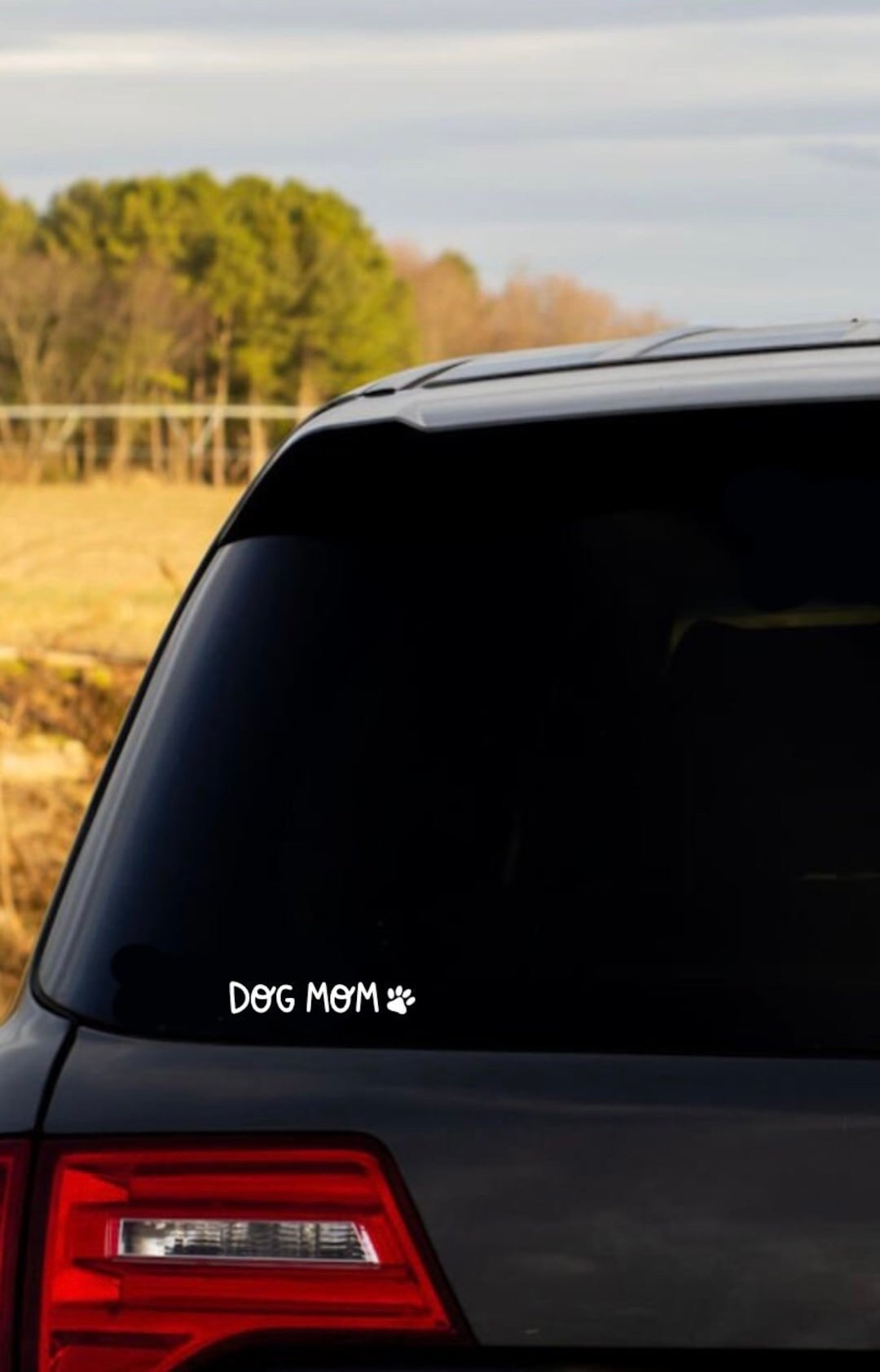 Dog Mom Car Decal - Etsy