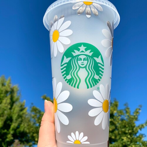 Daisy Glass Cup - Etsy