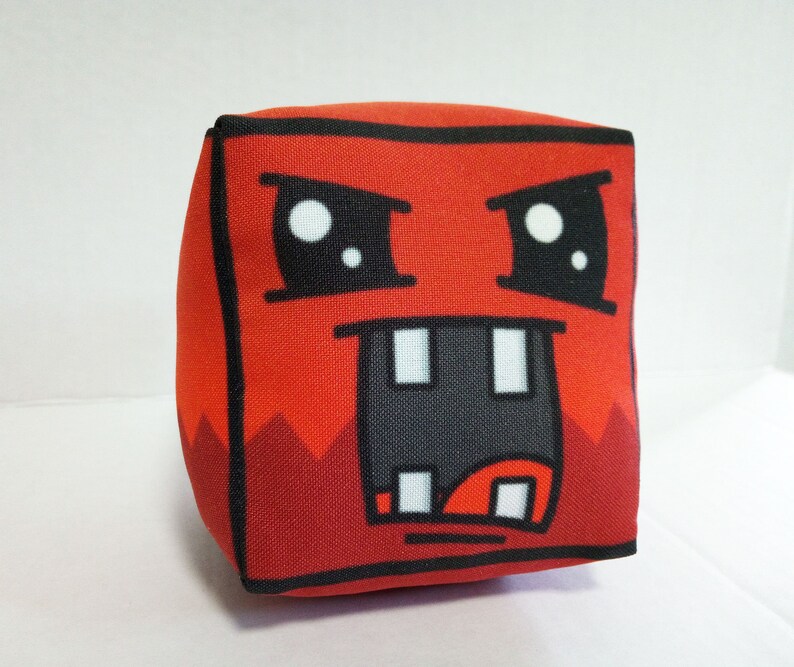 Geometry Dash Icon Plush Toy. Large 9 Version | Etsy