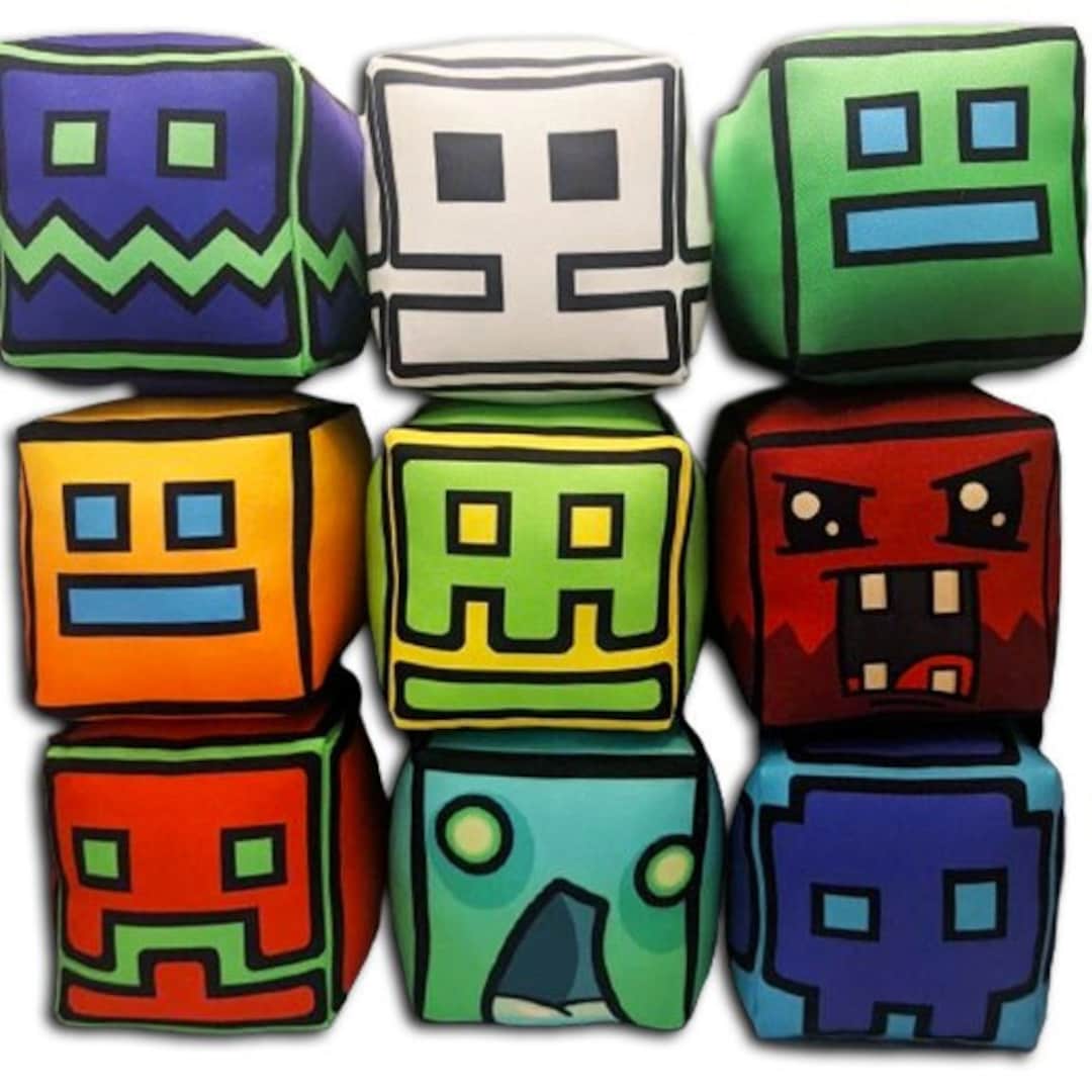 Geometry Dash Plush Toy Icon - Etsy