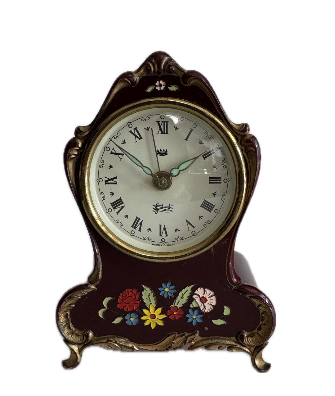 Vintage Blessing Alarm Clock - Wind up Mechanical Music Movement Alarm ...