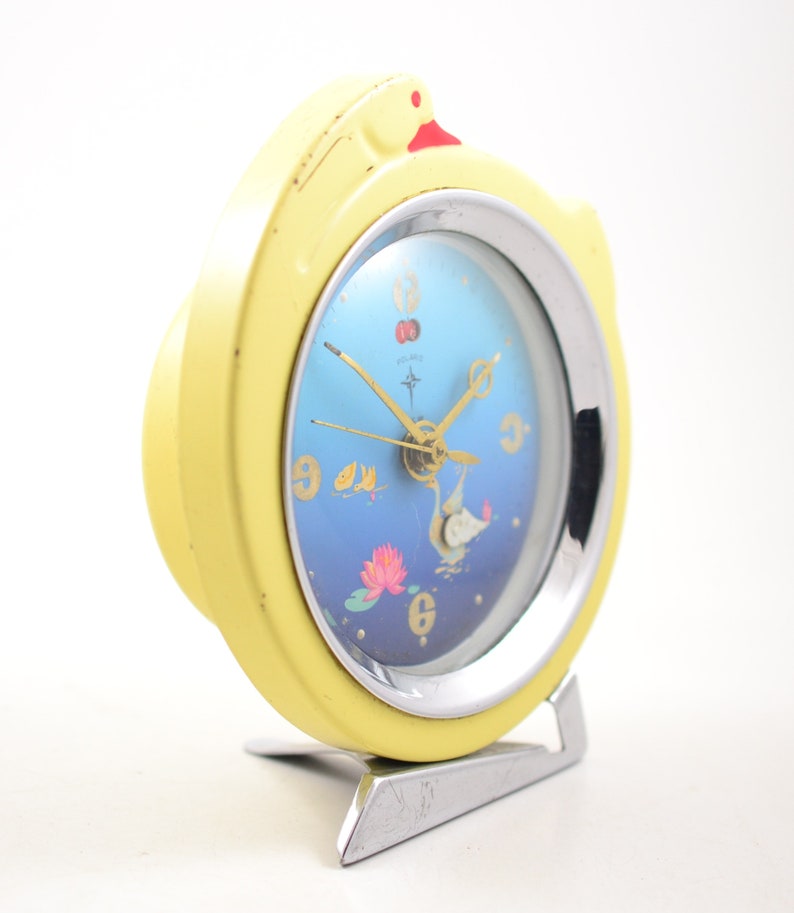 Vintage 3D Swan Animated Alarm Clock POLARIS CHINA . Working Vintage ...