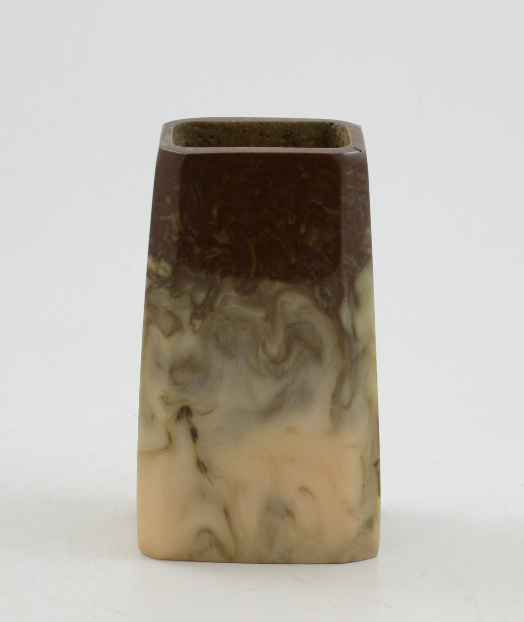 Amazing Vintage Amber Bakelite Catalin Plastic Vase / Pen Holder 155g ...