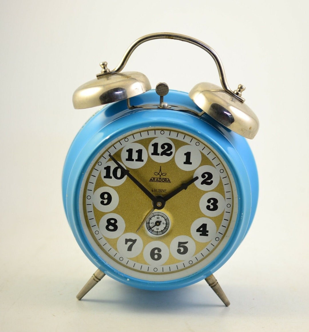 Vintage Romanian Aradora Alarm Clock . Working Vintage Clock. Old Alarm ...