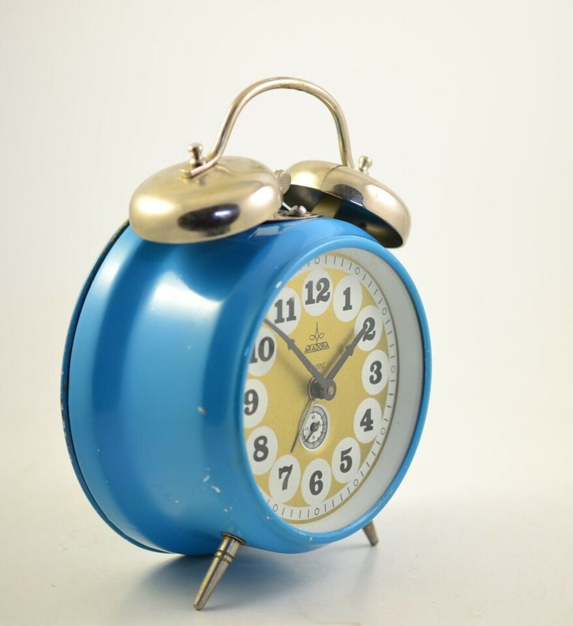 Vintage Romanian Aradora Alarm Clock . Working Vintage Clock. Old Alarm ...