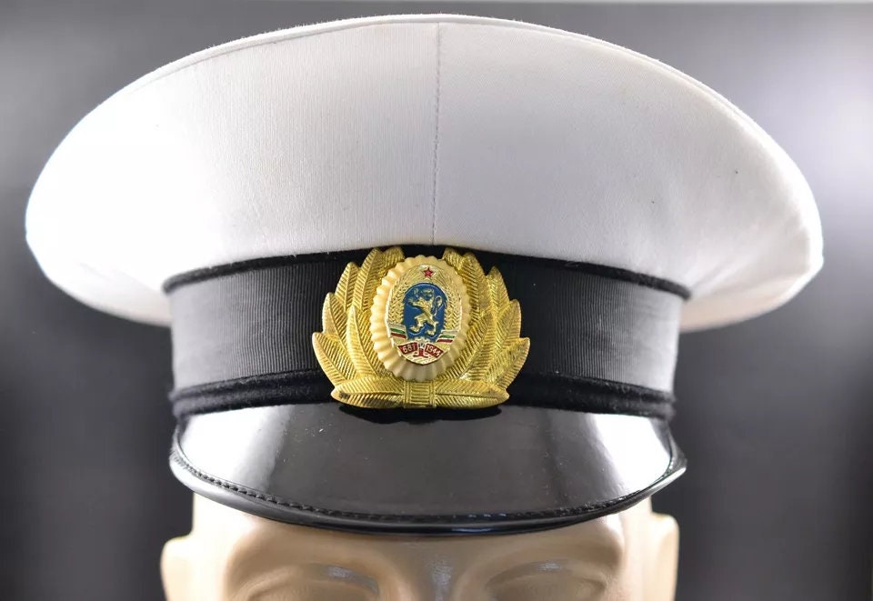 Vintage Bulgarian Comunist Army Officer's Parade VISOR HAT CAP - Unused ...
