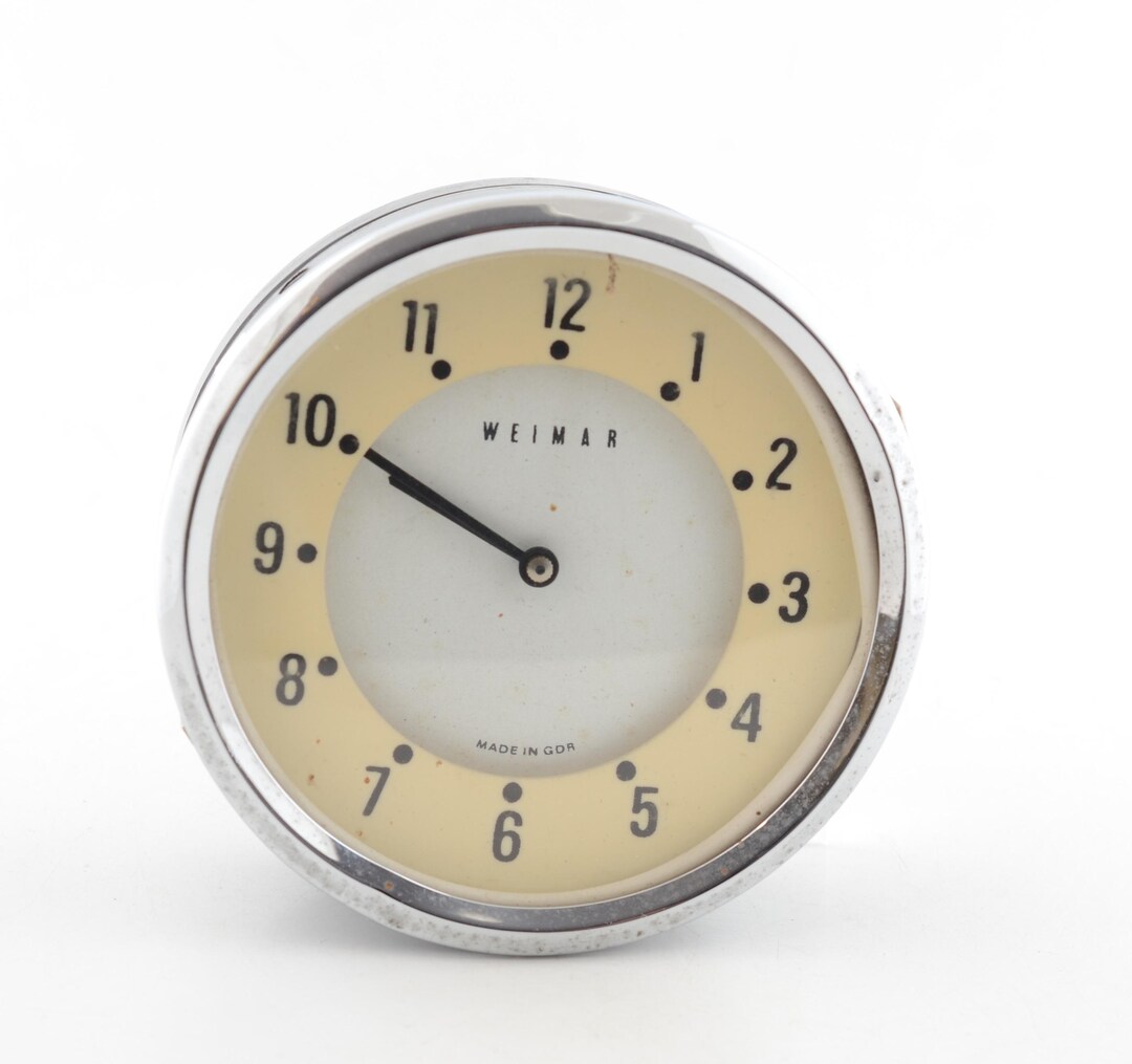Vintage GDR Car Clock On-board Clock Car Clock Weimar. Automobile Clock ...