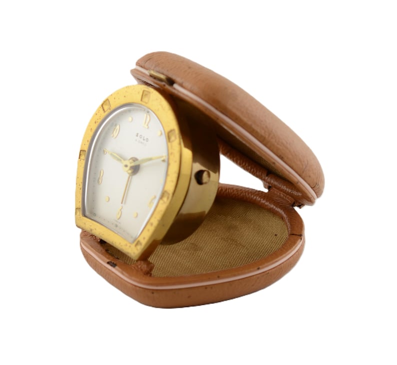 Vintage Mechanical Travel Alarm Clock SOLO Made in France. Working ...