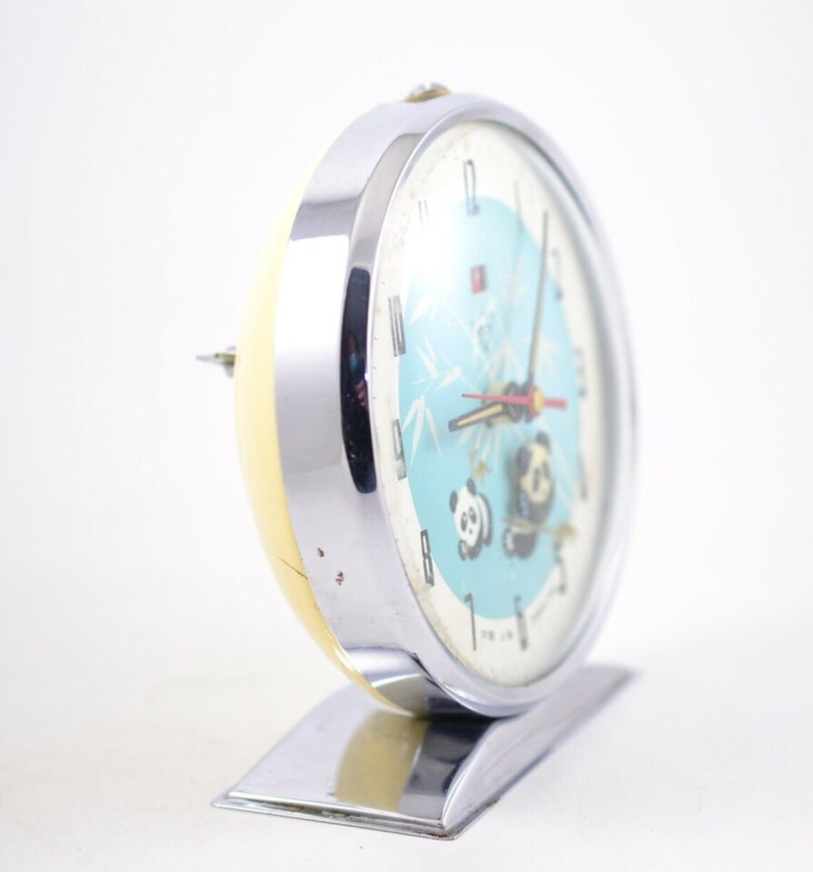 Vintage Animated Child Alarm Clock SHANGHAI DIAMOND CHINA Panda ...