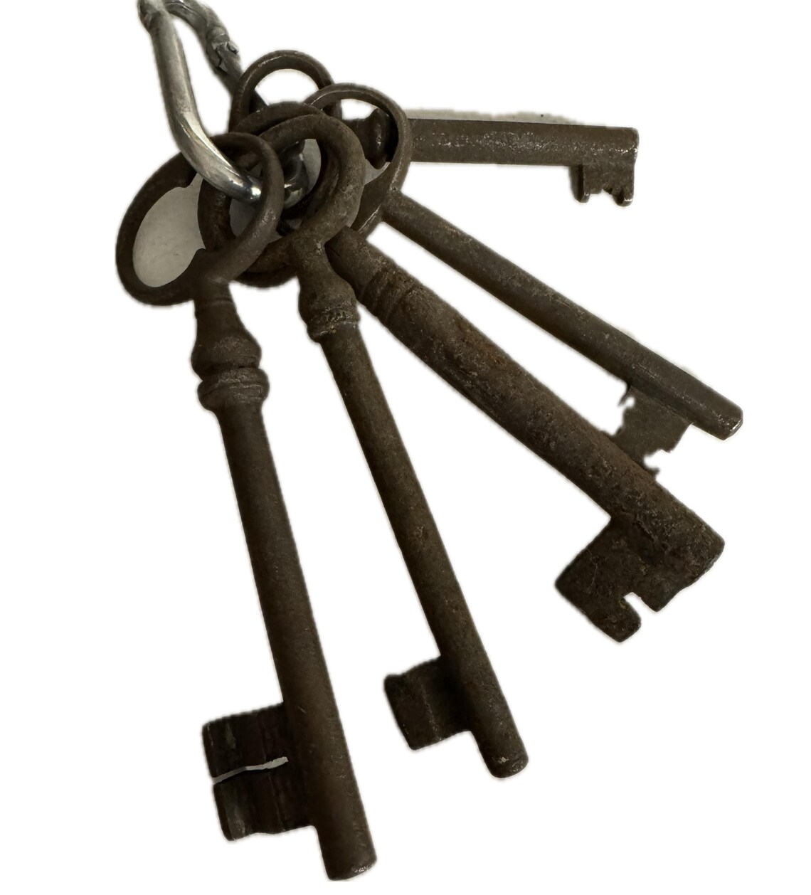 Lot of 5 Antique Iron Skeleton Keys 1930s Vintage Metal Key Key for ...
