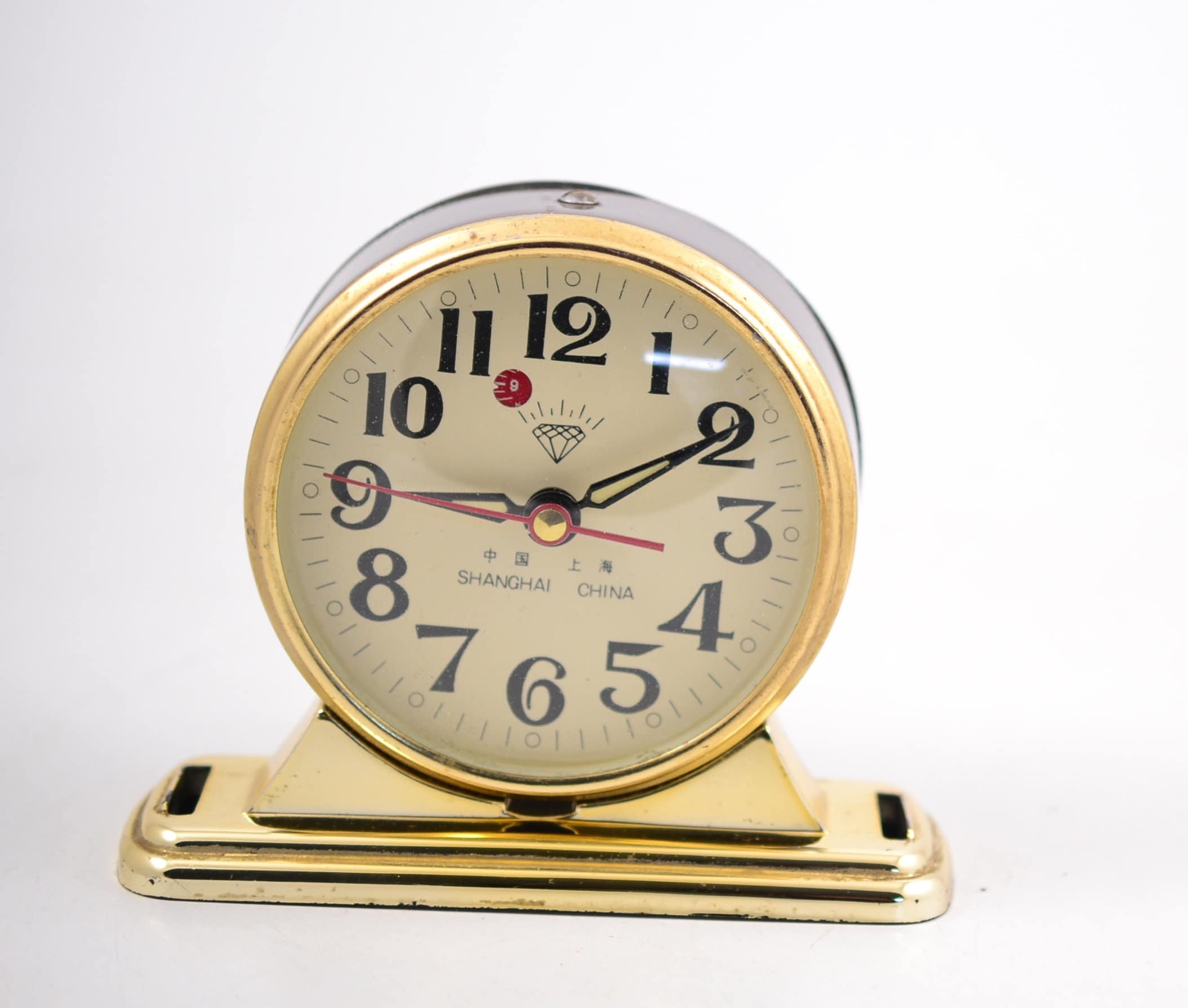 Vintage Alarm Clock SHANGHAI DIAMOND CHINA Mehanical. Working Vintage ...