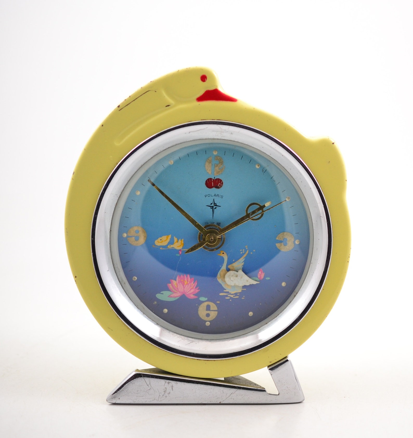 Vintage 3D Swan Animated Alarm Clock POLARIS CHINA . Working Vintage ...