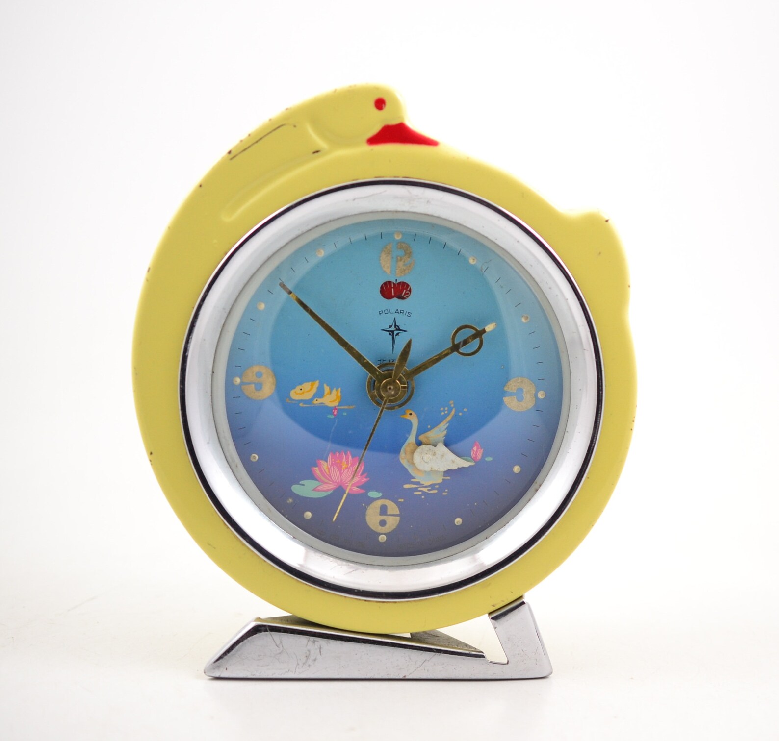 Vintage 3D Swan Animated Alarm Clock POLARIS CHINA . Working Vintage ...