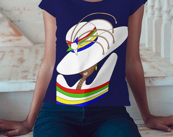 HOJ Lady in White Hat Silhouette and Cricut Cut Files | Etsy