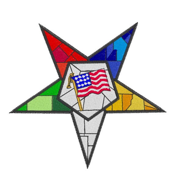 Stained Glass Eastern Star Emblems - Etsy