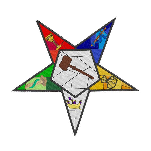 Stained Glass Eastern Star Emblems - Etsy