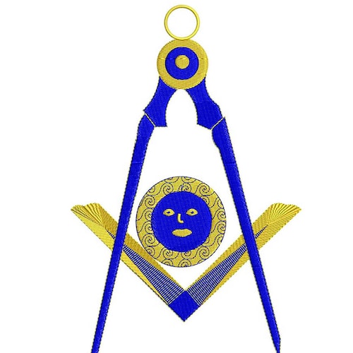 Lodge Treasurer Badge Master Mason Embroidery Design - Etsy