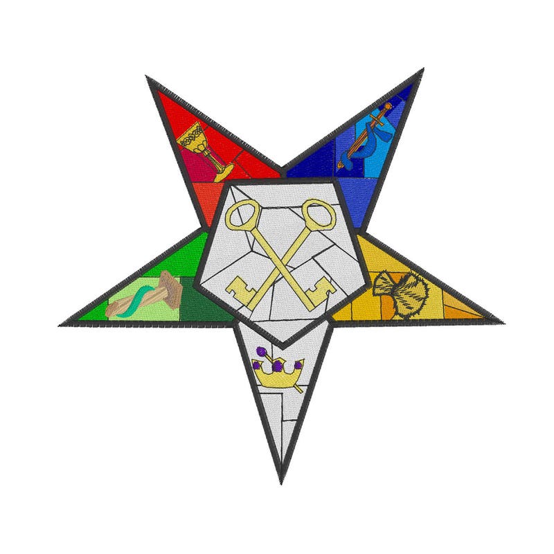 Stained Glass Eastern Star Emblems - Etsy