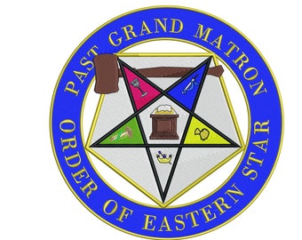 PHA OES Past Grand Patron Officer Designs embroidery Design Digital ...