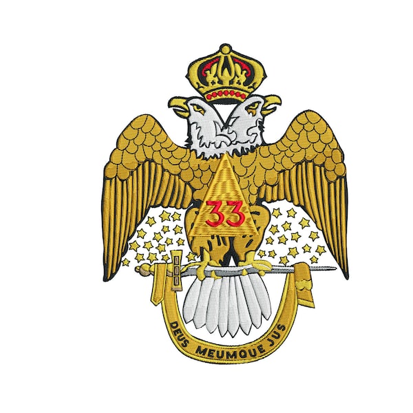 33rd Degree Embroidery Design - Etsy