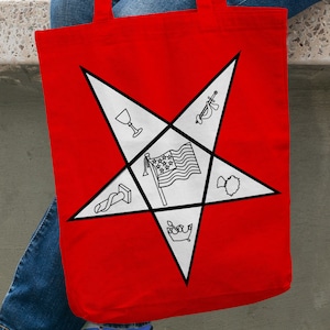 PHA O.E.S. USA Flag Bearer Blackwork - Silhouette & Cricut Cut Files ...