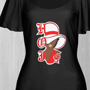 HOJ Lady in White Hat Silhouette and Cricut Cut Files | Etsy