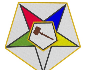 O.E.S. Associate Grand Matron Emblem Embroidery Design | Etsy
