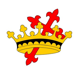 York Rite Cross and Crown Emblem- Silhouette and Cricut Cut Files - SVG ...