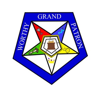 O.E.S. Worthy Grand Patron- 2 Different Sets - Silhouette Cut Files ...